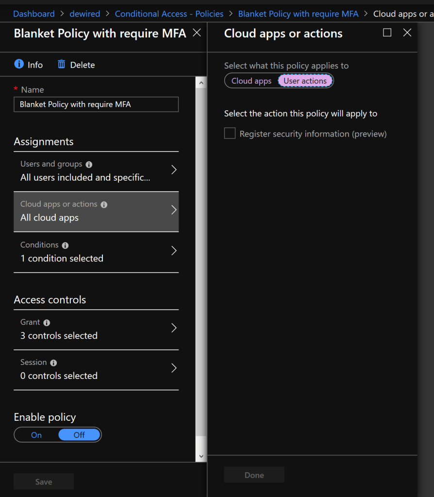 Testing: Conditional Access: Strong Proof Up for Azure MFA in the cloud ...