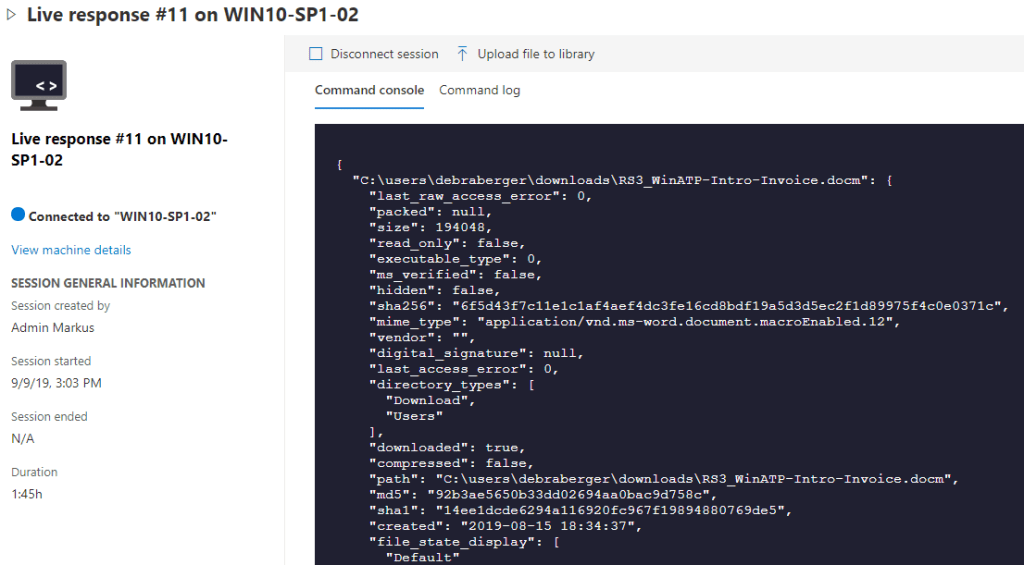 Defender ATP and Live Response – SecureCloudBlog