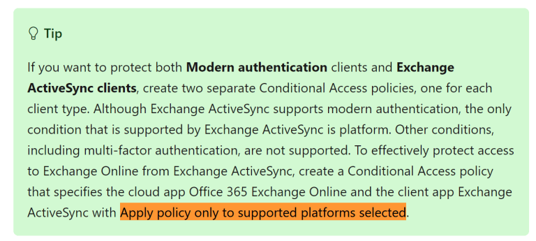 Deploy: Native Exchange ActiveSync with Conditional Access and Intune ...