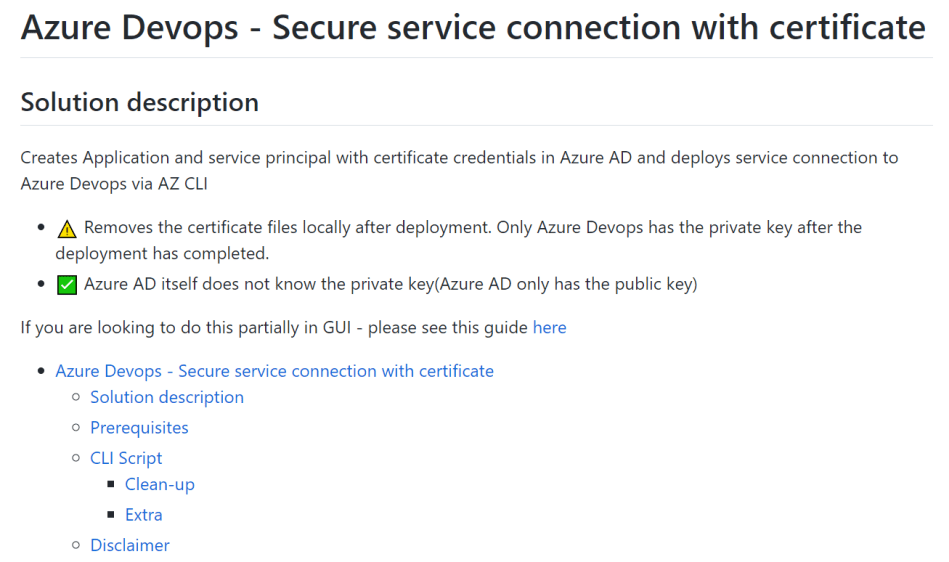 Azure DevOps – use certificate for Azure Service Connection SPN – SecureCloudBlog